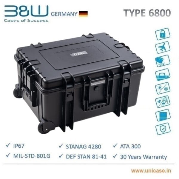 IP67 hard plastic carry case foam : Outdoor B&W cases Germany