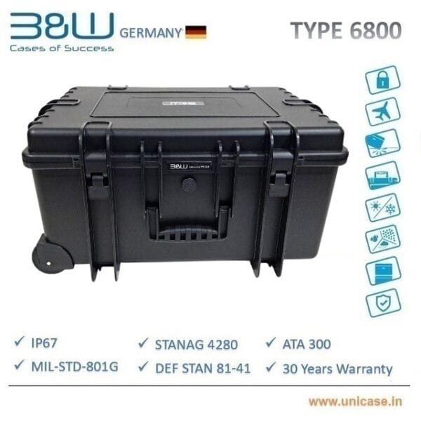IP67 hard plastic carry case foam : Outdoor B&W cases Germany